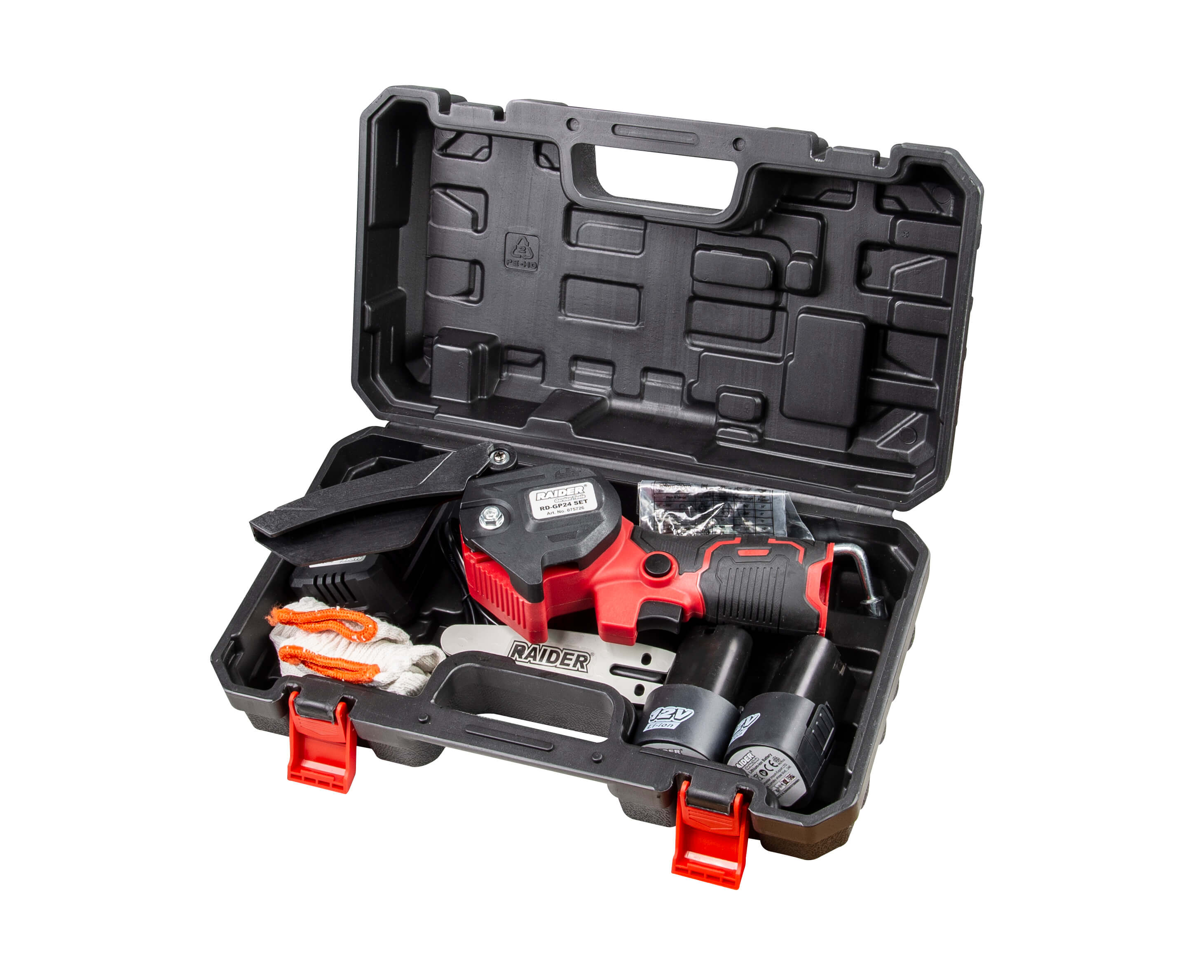 Cordless Garden Pruner 12V 4" 2x2Ah 3 chains in case RD-GP24 ...